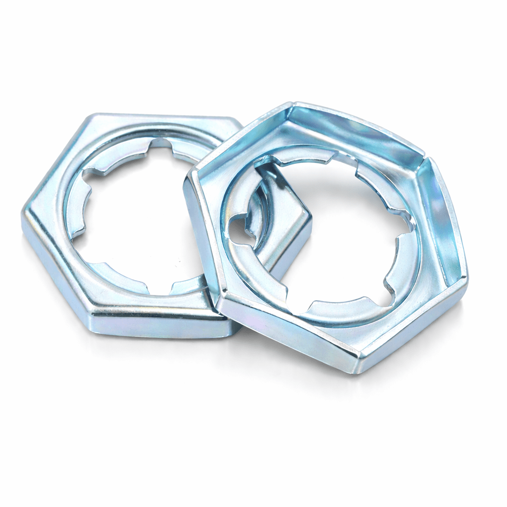 M48 Self Locking Counter Nut Steel Bright Zinc Plated DIN 7967 Pal Type ...