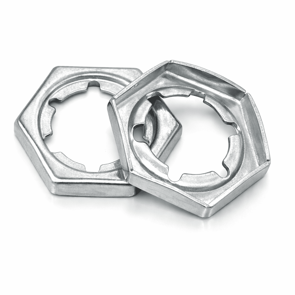 M42 Self Locking Counter Nut Steel Hot Dipped Galvanised DIN 7967 Pal ...