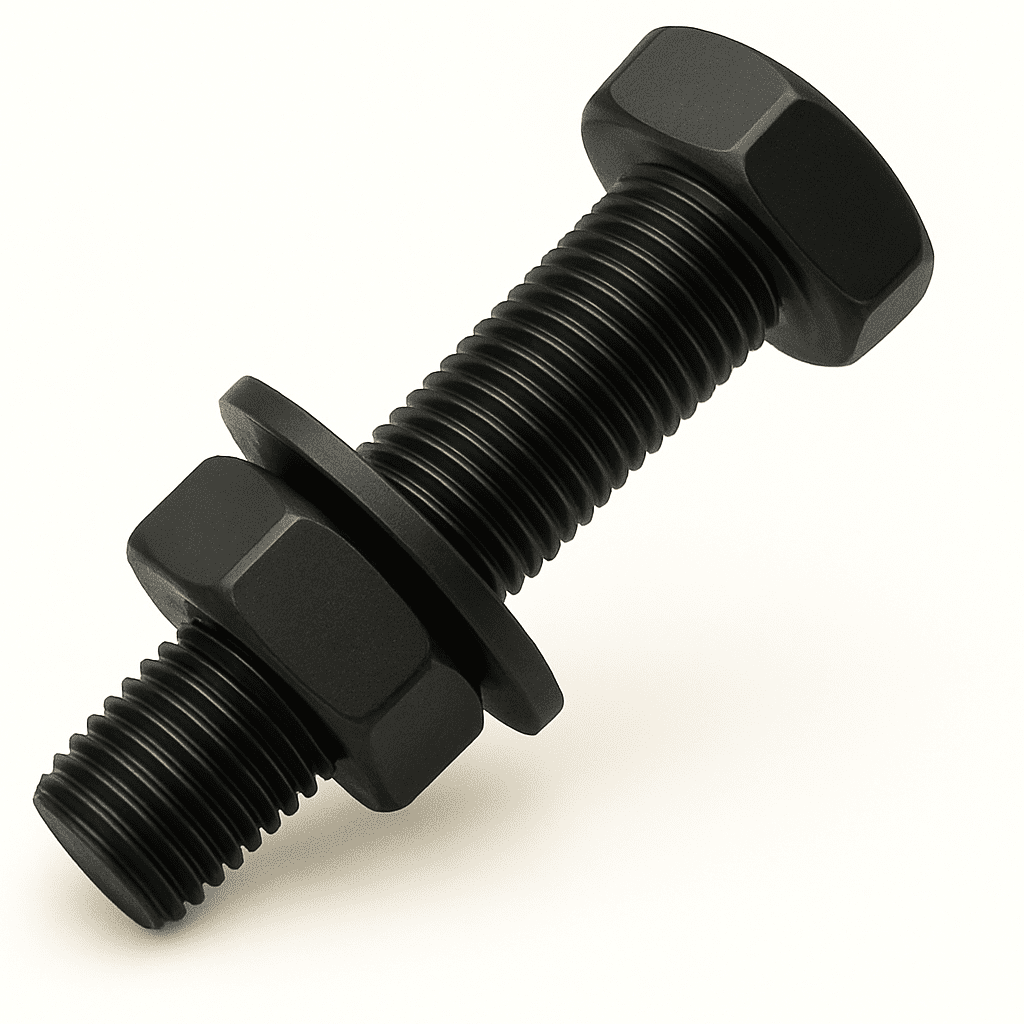 M22 x 1.50 x 50mm Hexagon Head High Tensile Setscrews, Nut & Washer ...