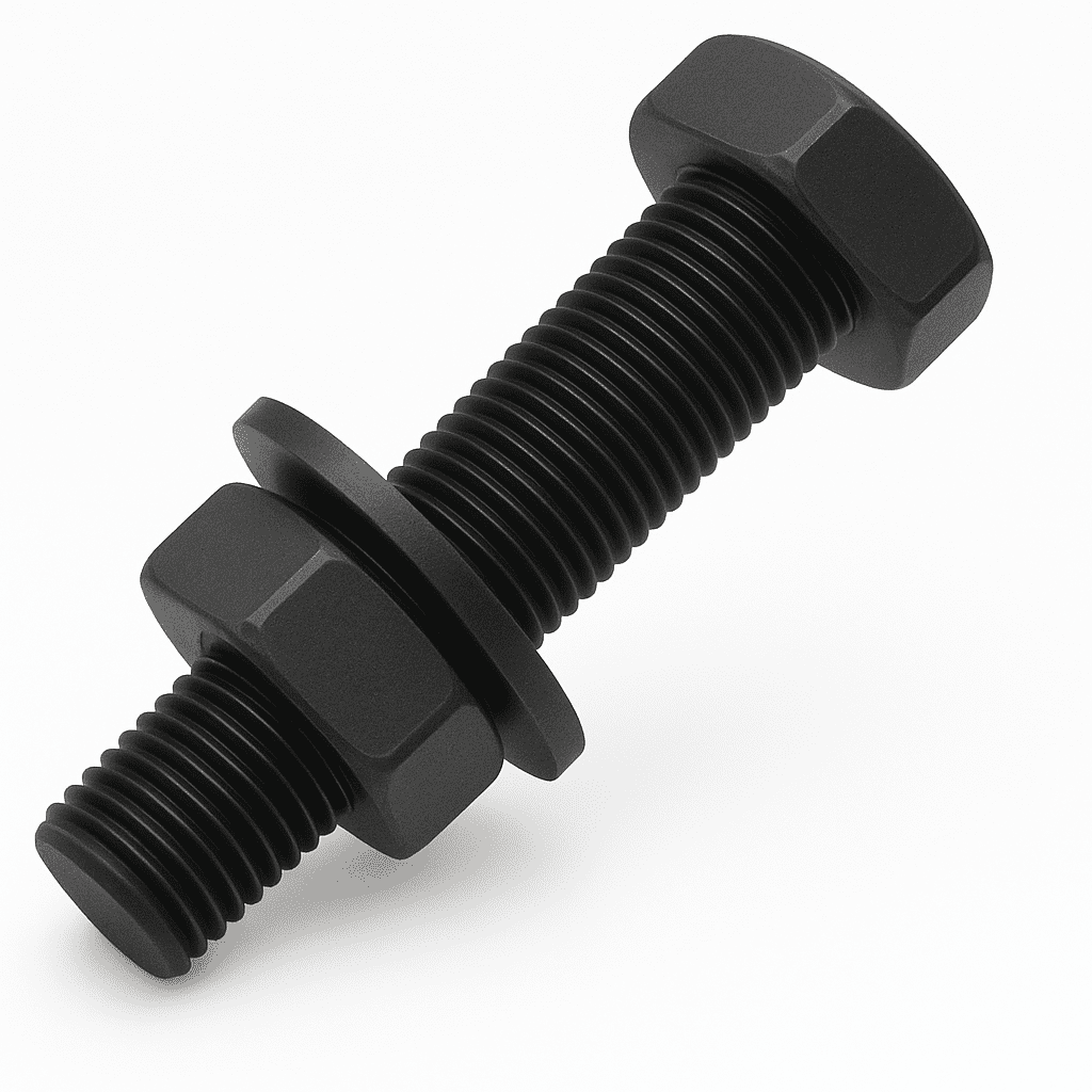 M20 x 35mm Nylon (Plastic) Black Hexagon Head Fully Threaded Setscrew ...