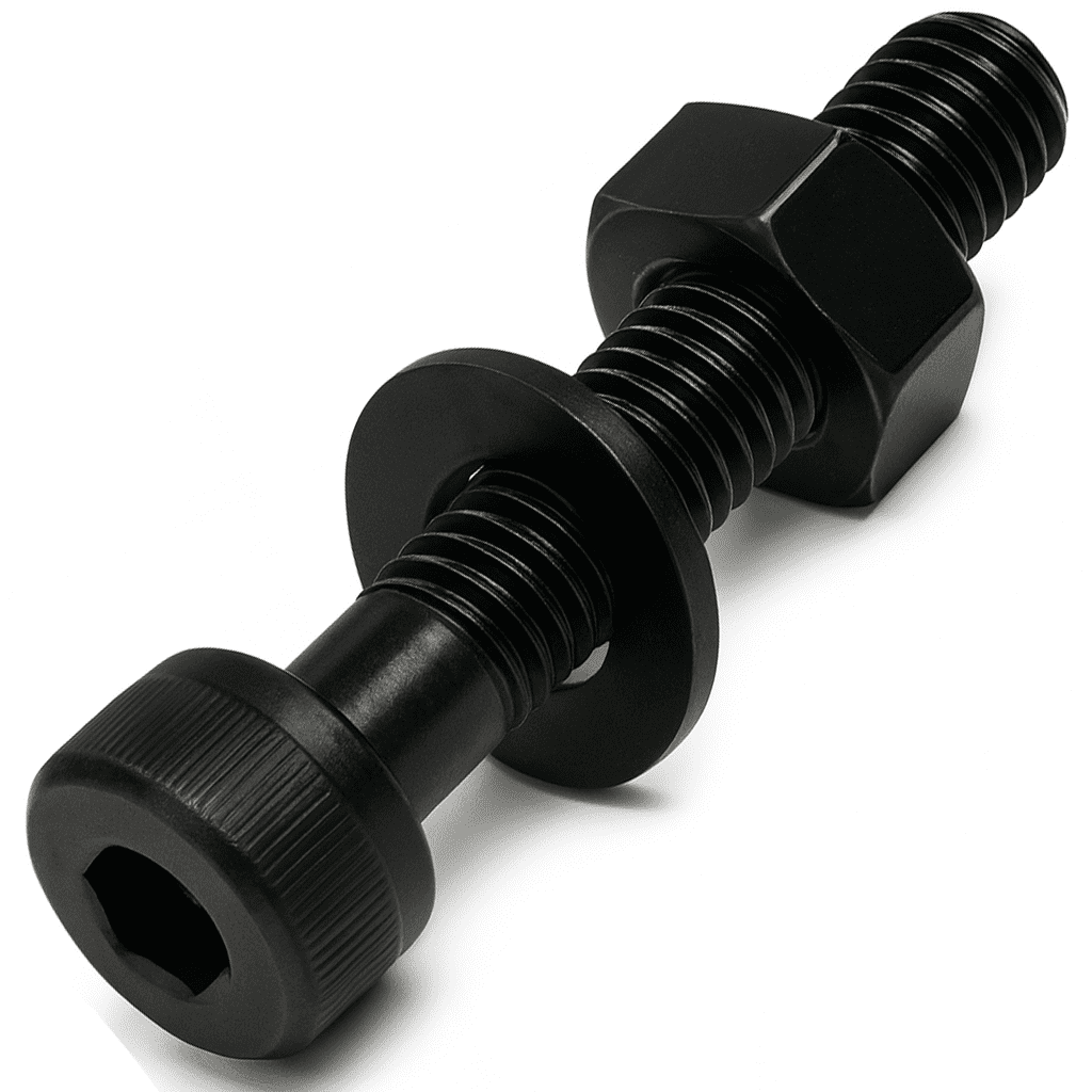 M20 x 300mm Socket Cap Screw, Nut & Washer (Assembled Bolt) High Tensile Grade 12.9 Self Colour ...