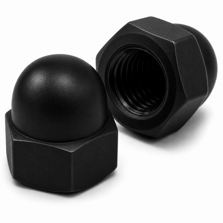 M6 Dome Nut BLACK Stainless Steel A4 (316) DIN 1587 | Bolt World